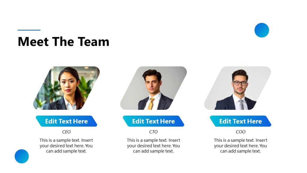 Meet The Team Slide - Scaling Startup Process Slide Deck - SlideModel
