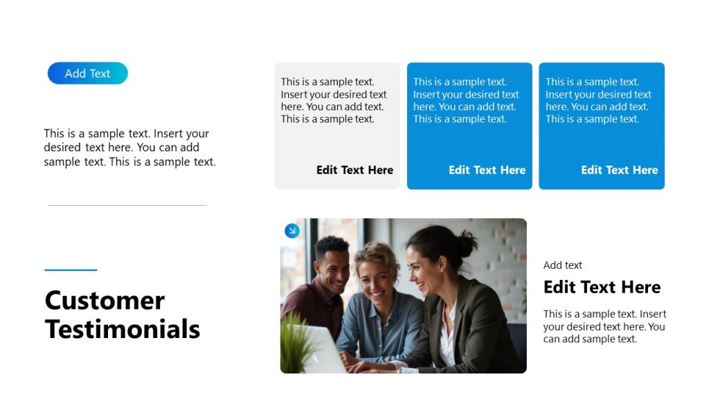 Customer Testimonials Presentation Slide - SlideModel