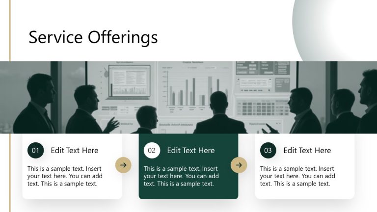 Service Offerings Presentation PPT Template Slide - SlideModel
