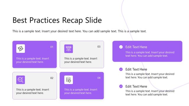 Best Practices Recap Slide - Cybersecurity Awareness Presentation Template - SlideModel