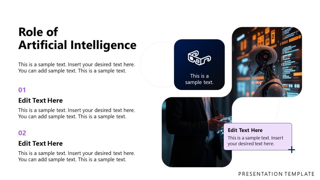Role of AI - AI Digital Transformation Slide Template - SlideModel
