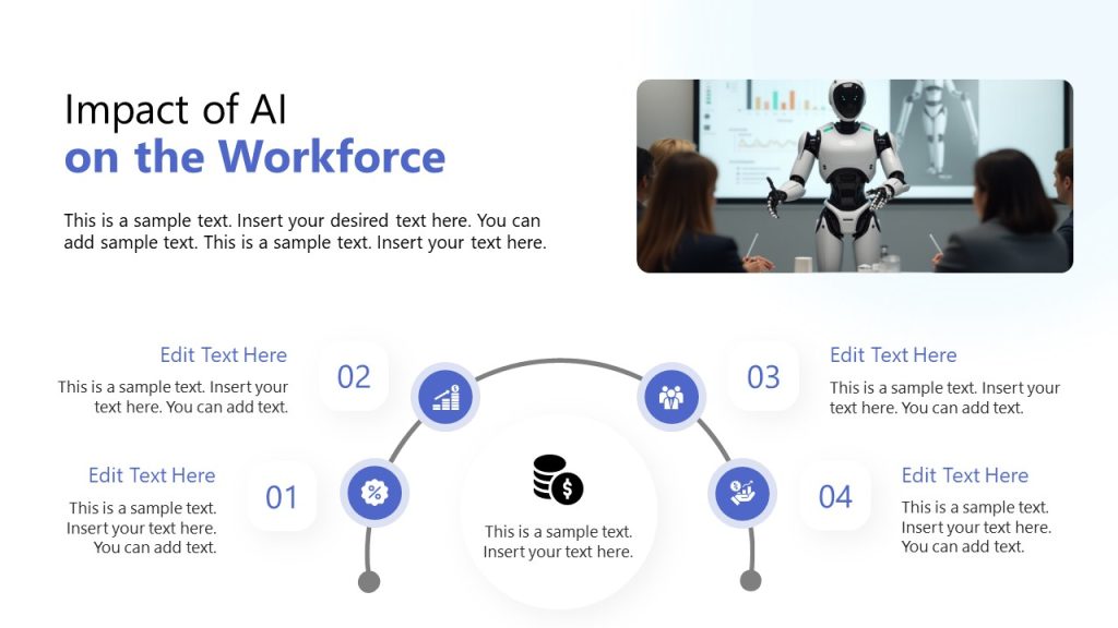 Impact of AI on the Workforce Semi-Circular Diagram Template - SlideModel