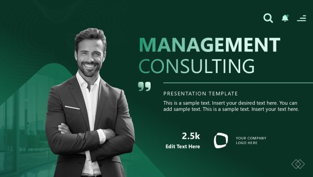 Professionals Cover Slide - Management Consulting PPT Template - SlideModel