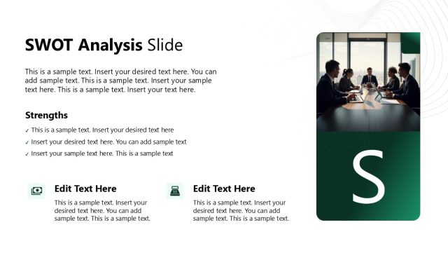 Strengths Slide for SWOT Analysis Presentation Slide - SlideModel