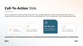 CTA Slide with Icons - Digital Portfolio Presentation - SlideModel