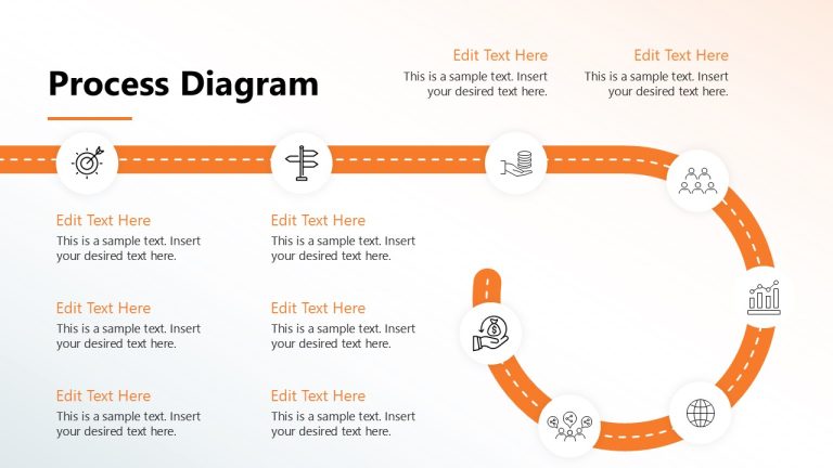 Process Diagram Slide with Infographics - Digital Agency Portfolio ...