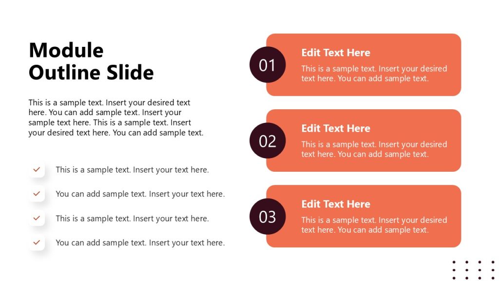 Module Outline Slide - Corporate Training PPT Template - SlideModel