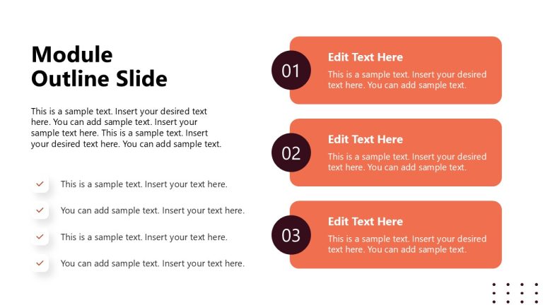 Module Outline Slide - Corporate Training PPT Template - SlideModel