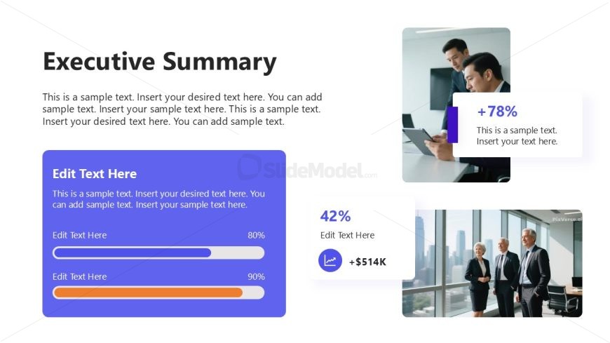 Executive Summary Slide - Consulting Case Study Template - SlideModel