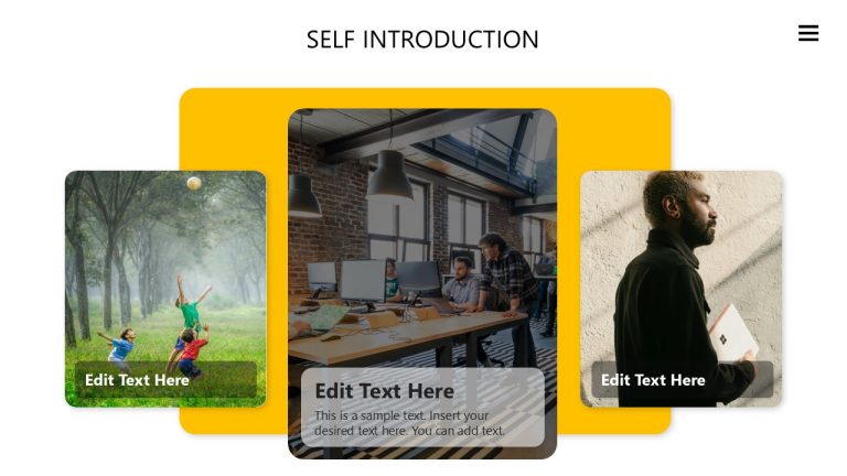 Editable Self Introduction PPT Template - SlideModel