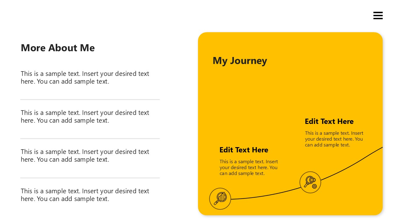 More About Me Discussion Slide - Self Introduction PPT Template ...