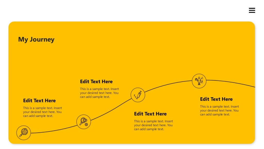 Customizable Self Introduction Template PPT Slide for Journey - SlideModel