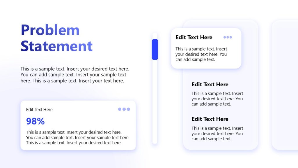 Problem Statement Slide - Light Blue Corporate PPT Template - SlideModel
