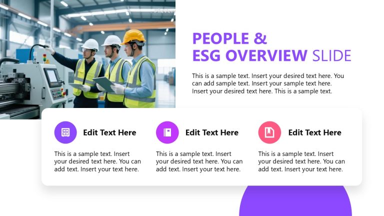 Modern Layout Slide with Infographics - Annual Report Template - SlideModel