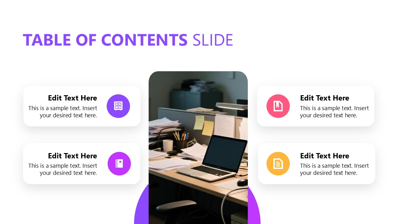 Table of Contents Presentation - Annual Report Template - SlideModel