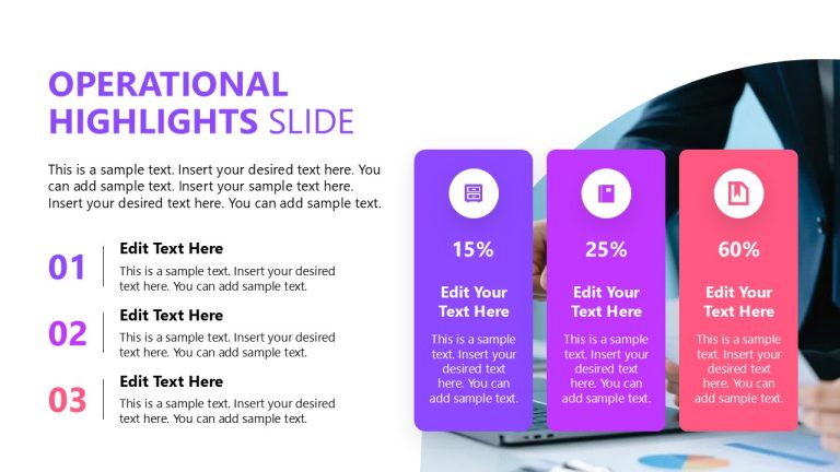 Operational Highlights Slide - Professional Annual Report PPT Template ...