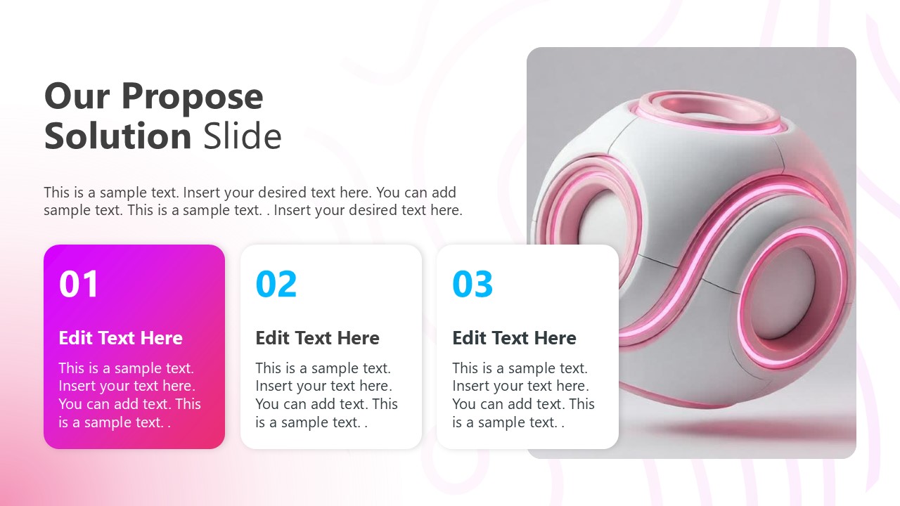 Our Proposed Solution Slide - Retro-Futuristic PPT Template - SlideModel