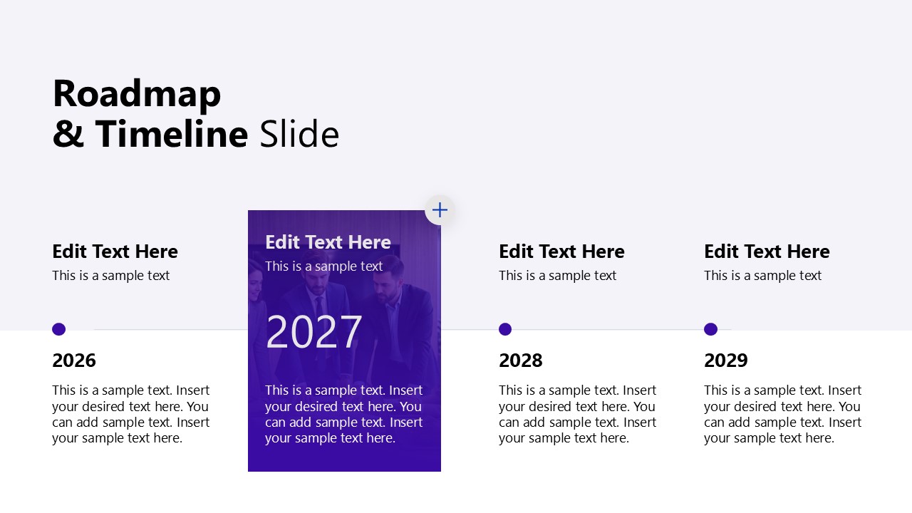 Roadmap & Timeline Visualization - Business Strategy Overview Template ...