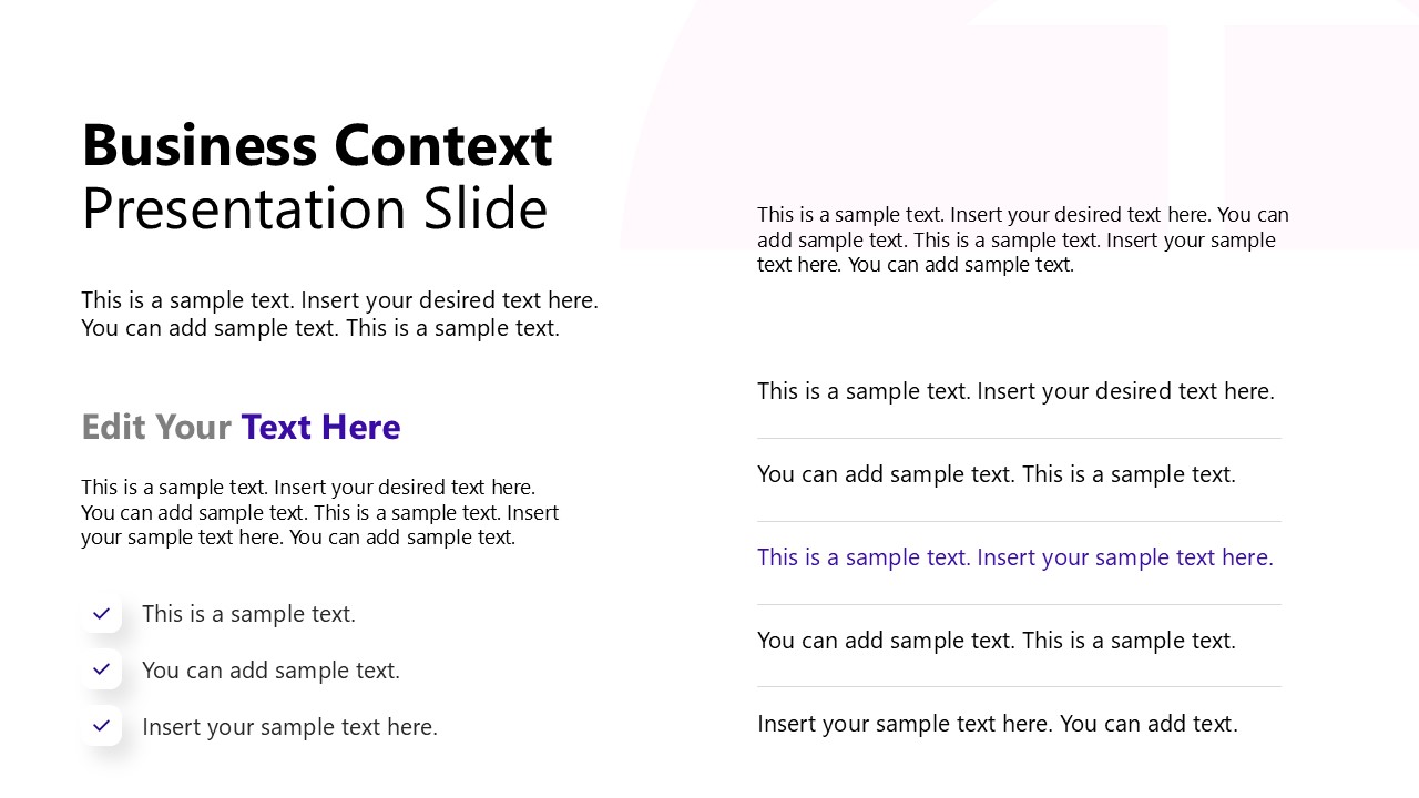 Context Presentation - Business Strategy Overview PPT Template - SlideModel