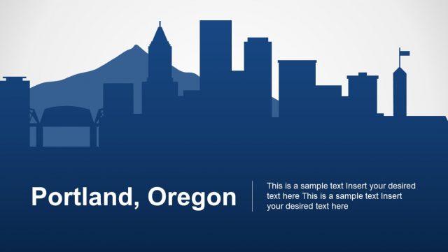 Portland Oregon PowerPoint Maps - SlideModel