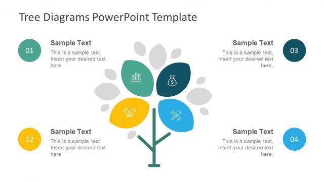 4 Step Diagram Tree Shape - SlideModel