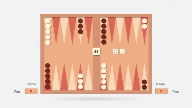 Backgammon Dice PowerPoint Slides - SlideModel
