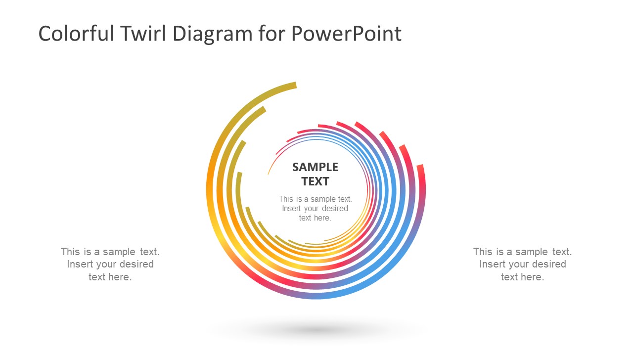 Colorful Twirl Diagram for PowerPoint - SlideModel