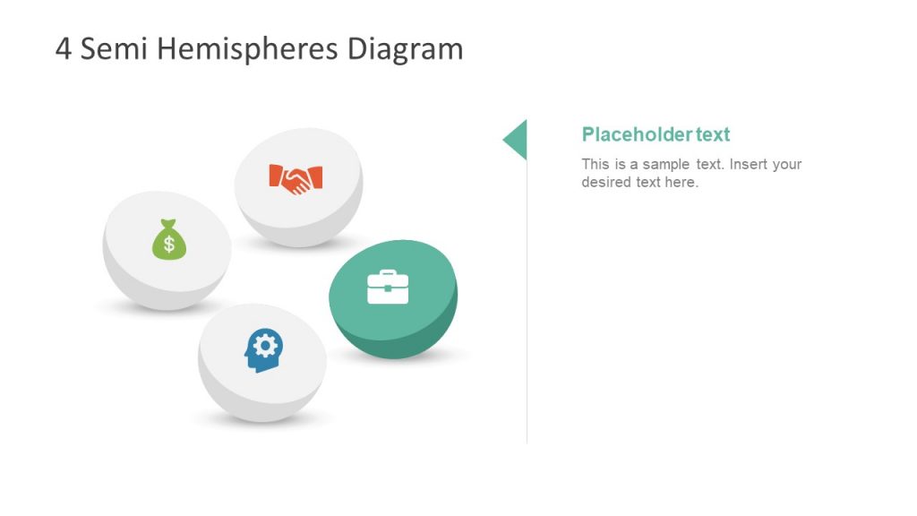 Slide of 4 Steps Sphere Design - SlideModel