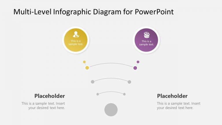 Multi Level 2 Process Infographic Slide - SlideModel