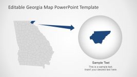 PowerPoint Map Template Georgia - SlideModel