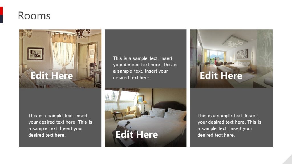 Creative Layout for Room Options PPT - SlideModel