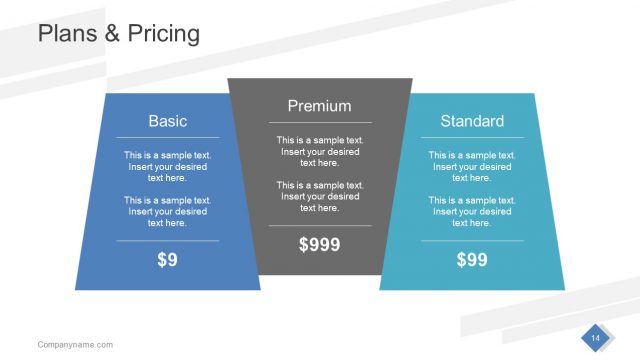 Plans and Pricing PowerPoint Diagram - SlideModel