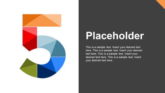 PowerPoint Number Five Mosaic - SlideModel