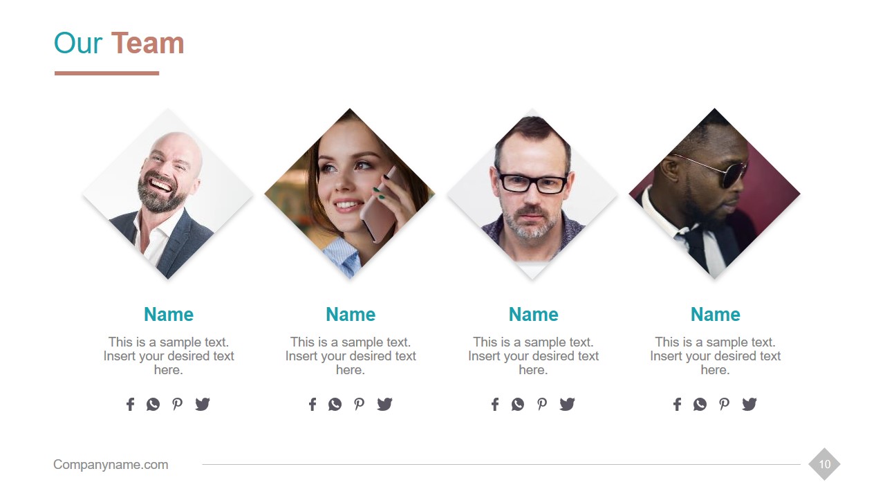 Executive Company Profile PowerPoint Template - SlideModel