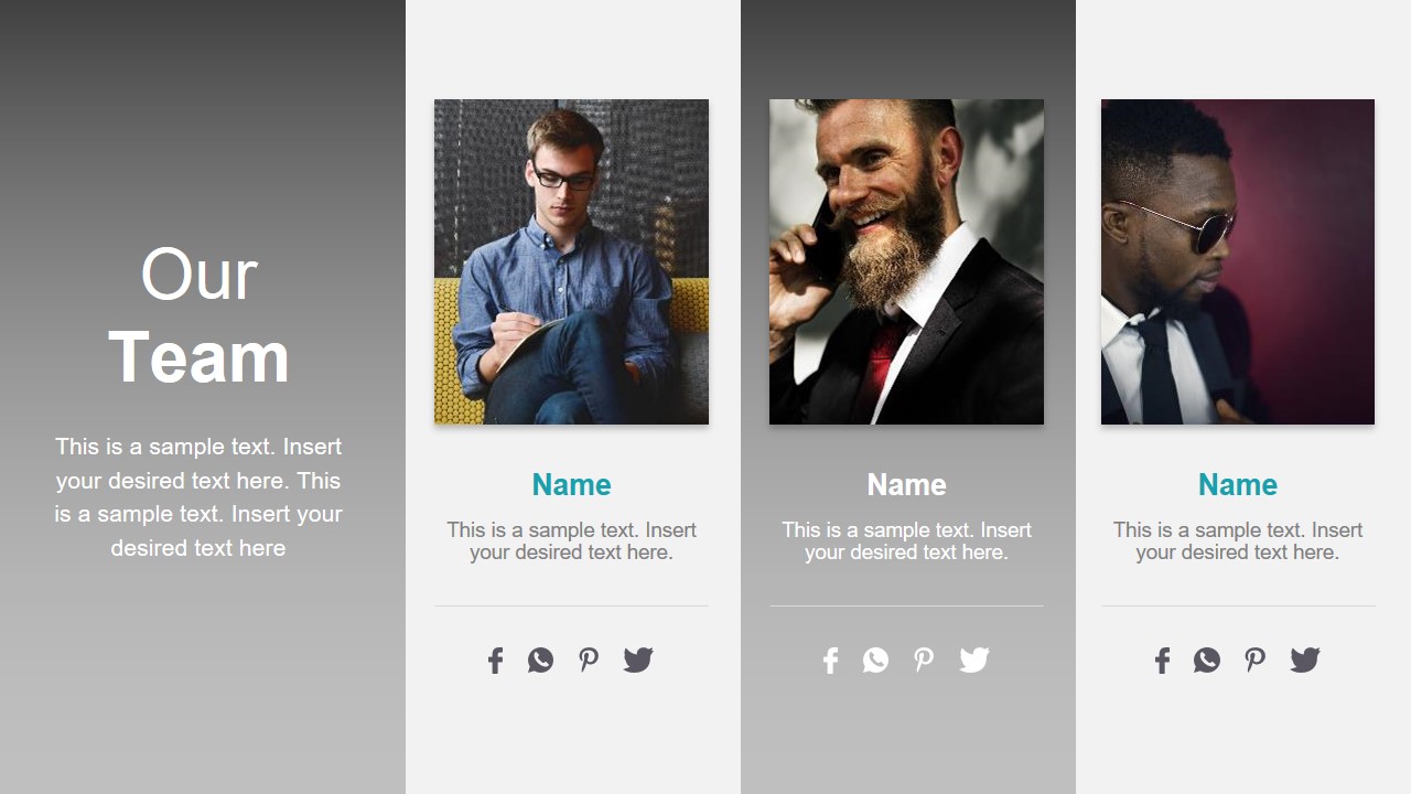 Executive Company Profile PowerPoint Template - SlideModel