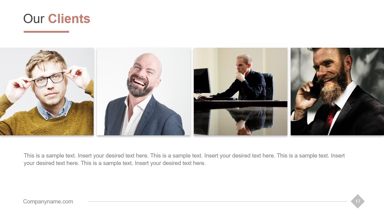 Executive Company Profile PowerPoint Template - SlideModel