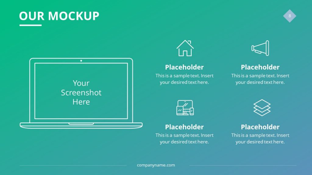 Mockup Laptop PowerPoint Infographic - SlideModel