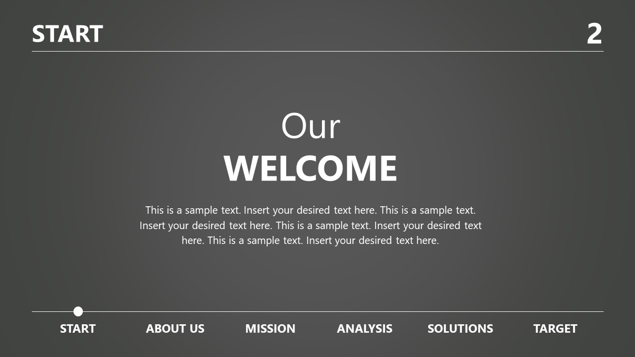 Grayscale Business PowerPoint Template & Presentation Slides