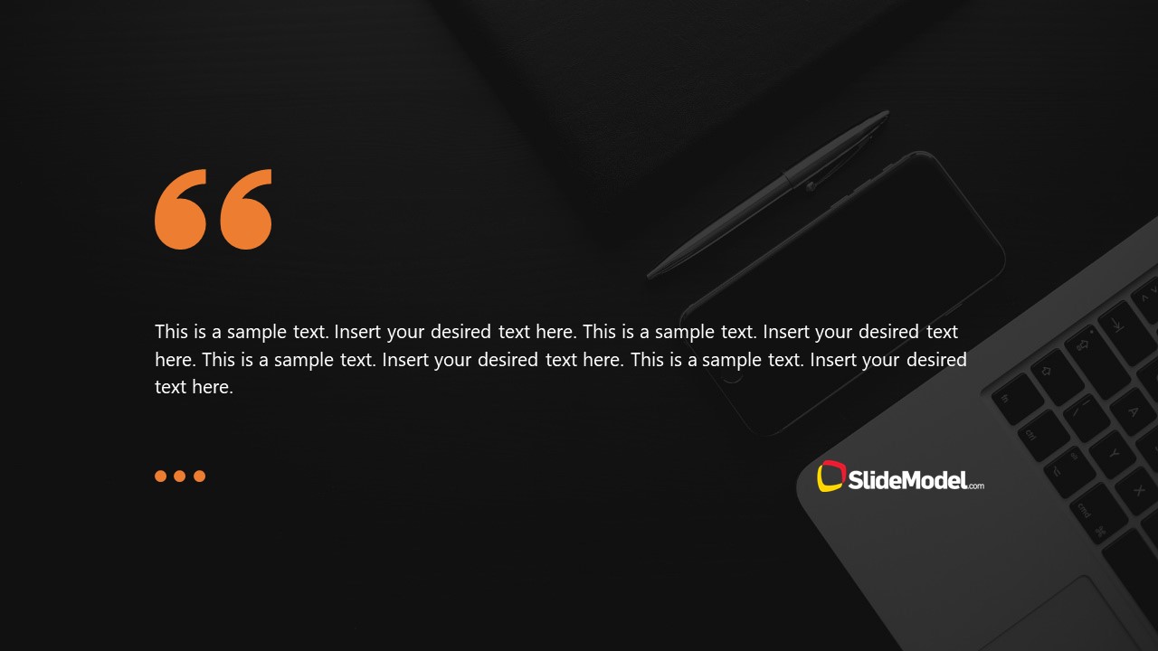 Quote Slide for Company Introduction - SlideModel