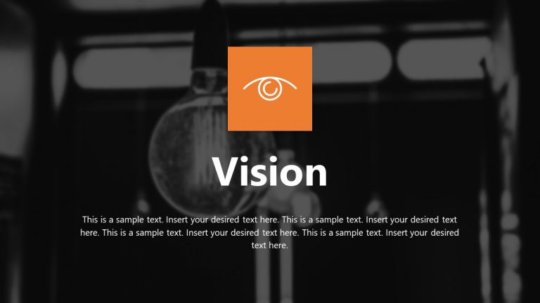 Company Vision Slide and Background - SlideModel