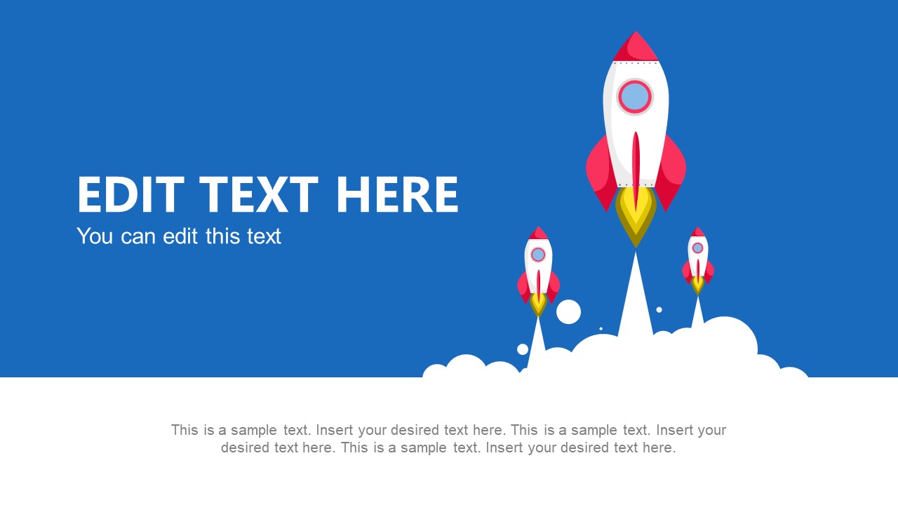 Skyrocket PowerPoint Shapes Template & Slide Design