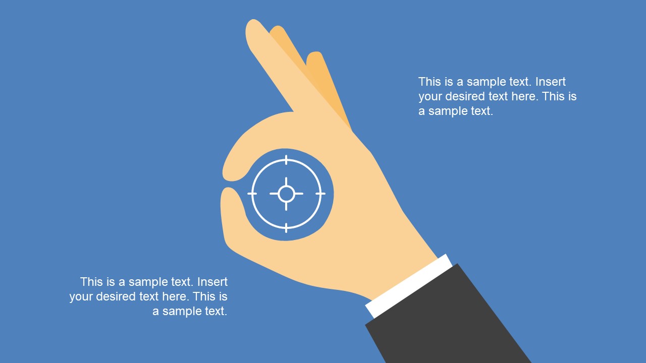 Target OK Hand Concept for PowerPoint & Presentation Slides