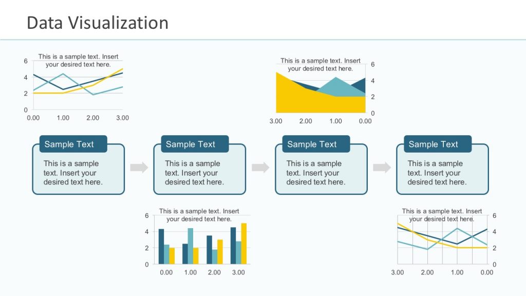 4-Step Data Process Presentation Slide Graphs - SlideModel