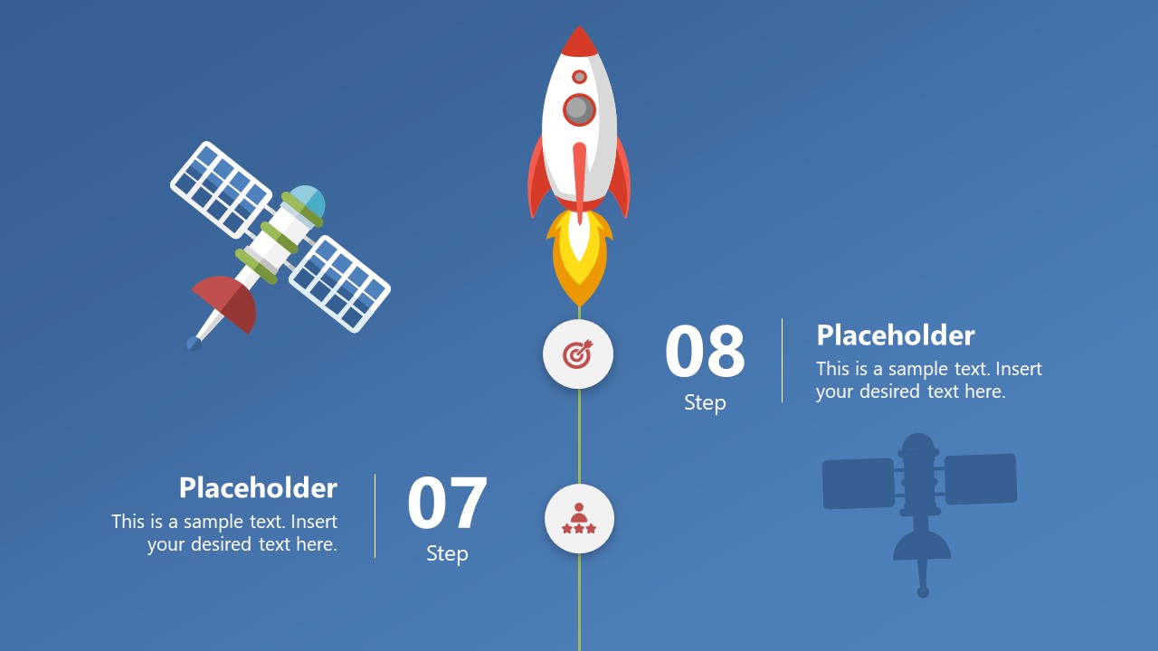 Rocket Timeline PowerPoint Template - SlideModel