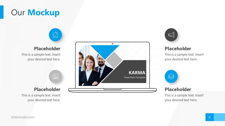 4 Step Diagram Karma Template - SlideModel
