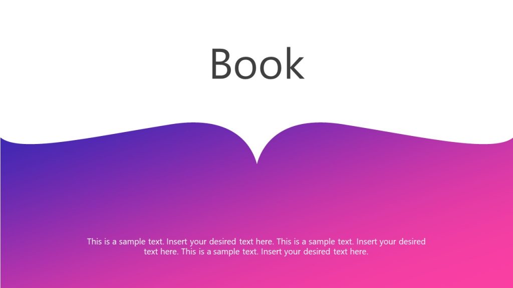 Book Shape Gradient PowerPoint - SlideModel