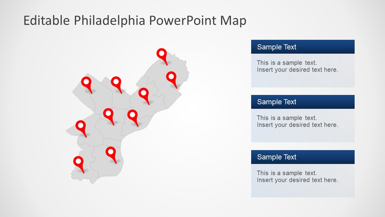 Philadelphia Map PowerPoint Template - SlideModel