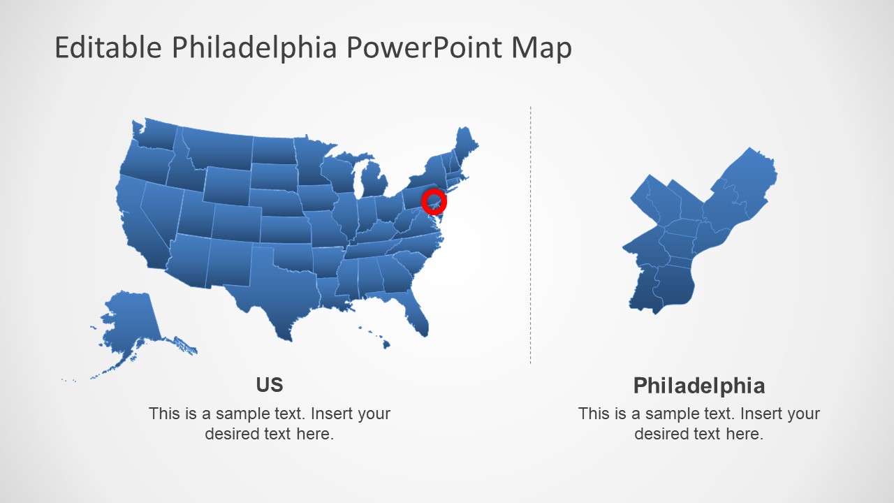 Philadelphia Map PowerPoint Template - SlideModel