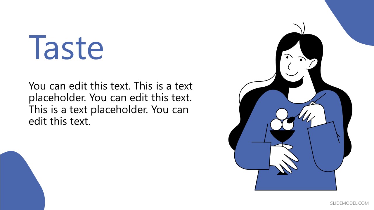5 Senses PowerPoint Template - SlideModel