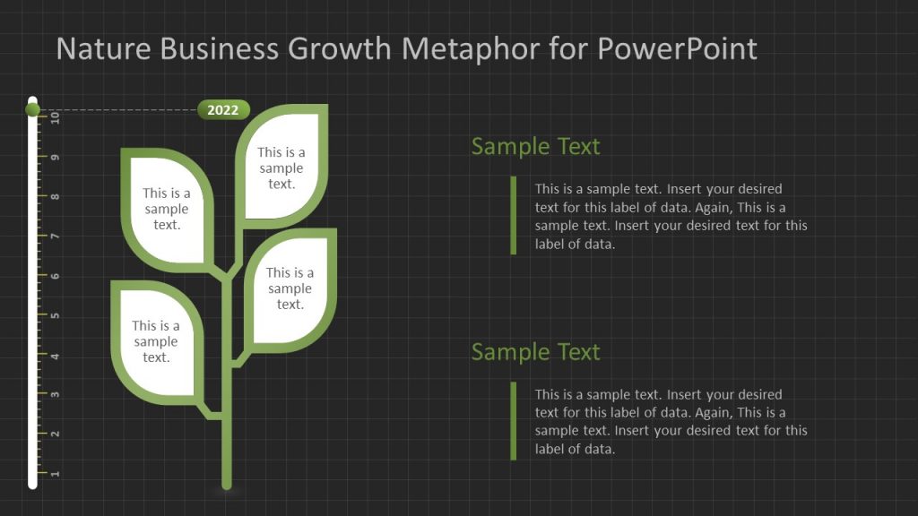 Four Leaf Growth Metaphor Tree Diagram - SlideModel